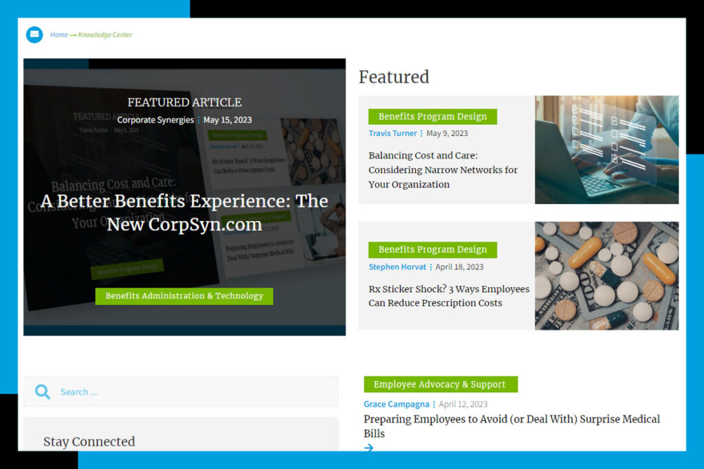 NOW LIVE: The New CorpSyn.com